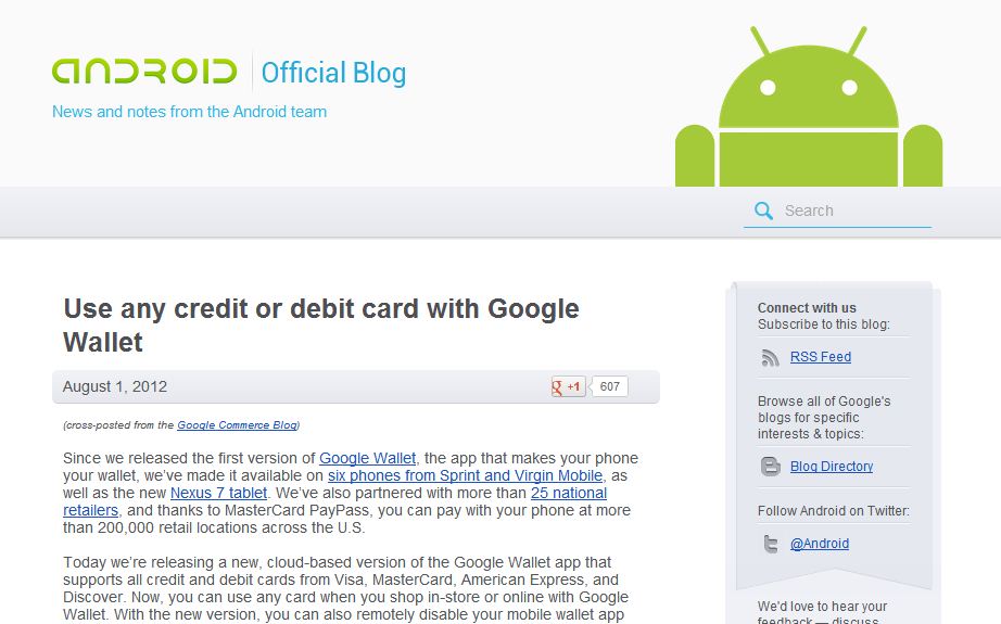 Blog oficial de Android